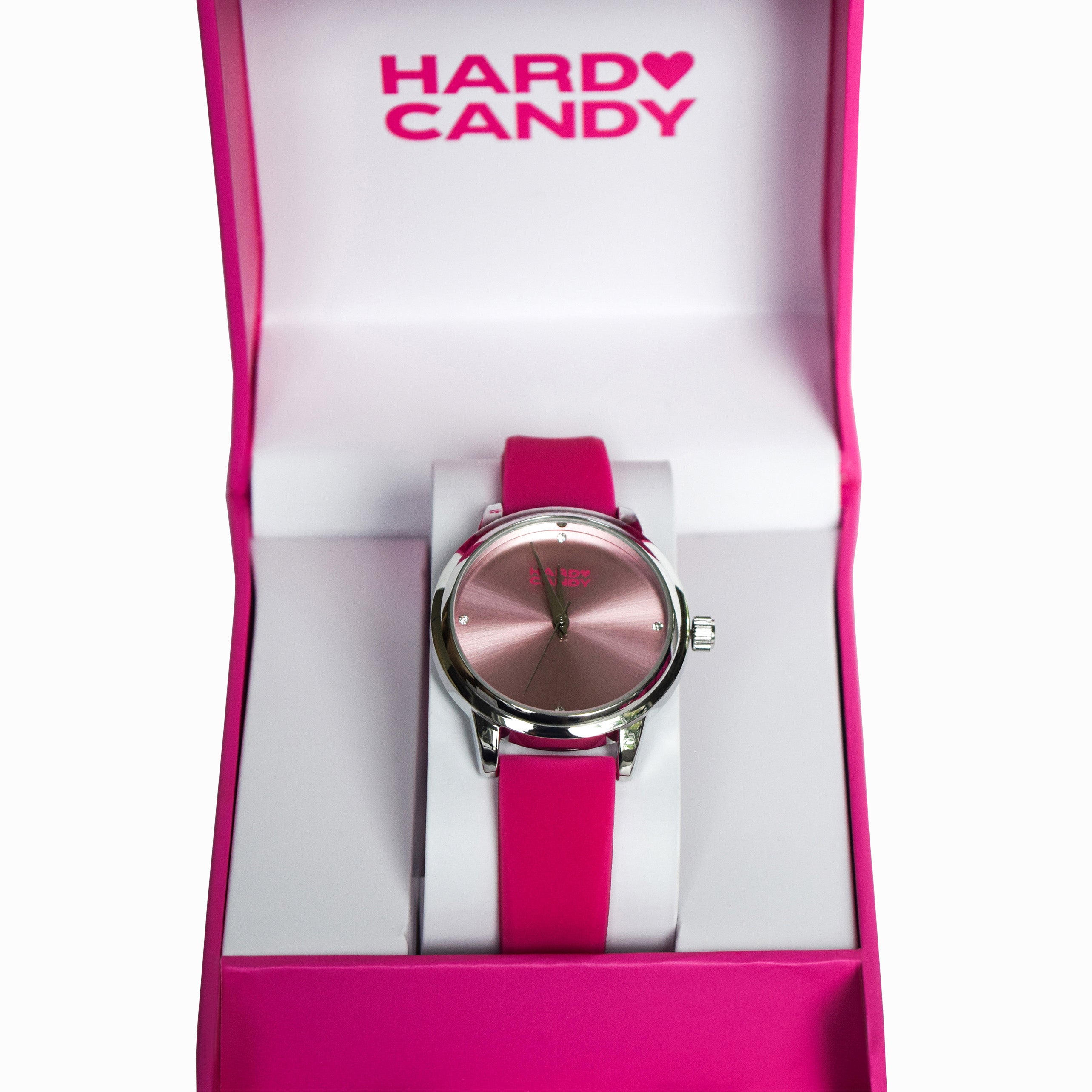 Silver Tone Silicone Strap Watch Hard Candy | Watch | Head Kandy – Head ...